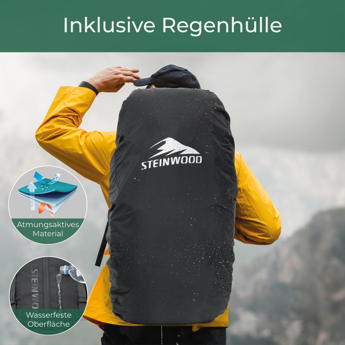 Steinwood Trekkingrucksack 70L - Rucksack für Abenteuer